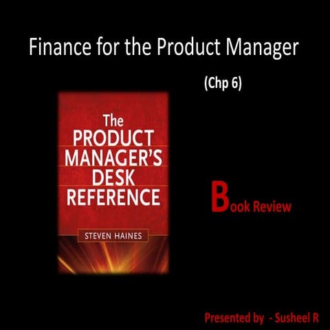 Product manager - Finance Knowledge | PPTX