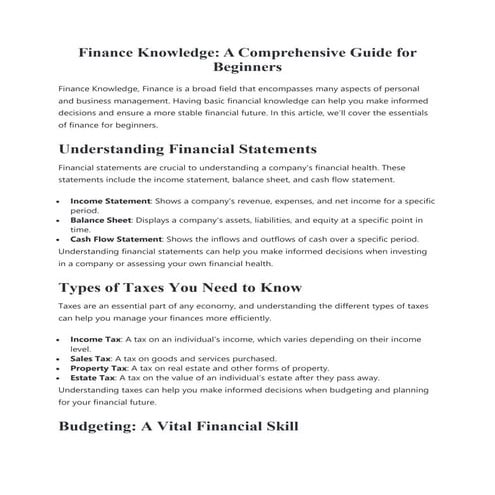 Finance Knowledge.pdf