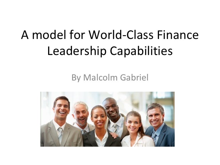 Finance leadership model