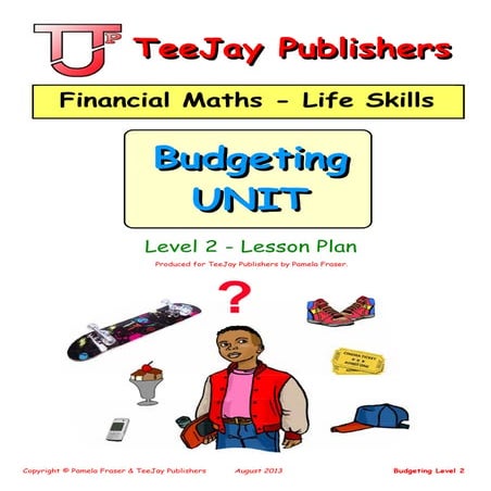 Australian Lifeskills - Budgeting Level 2 | PDF