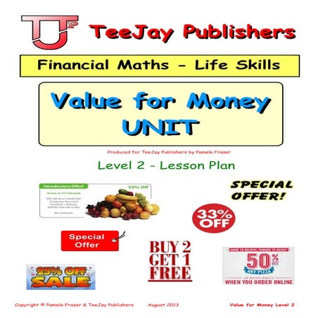 Australian Lifeskills - Budgeting Level 2 | PDF