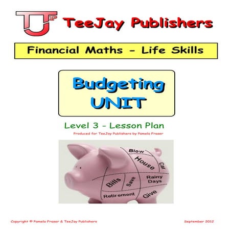 Australian Lifeskills - Budgeting Level 3 | PDF | Business | Business ...