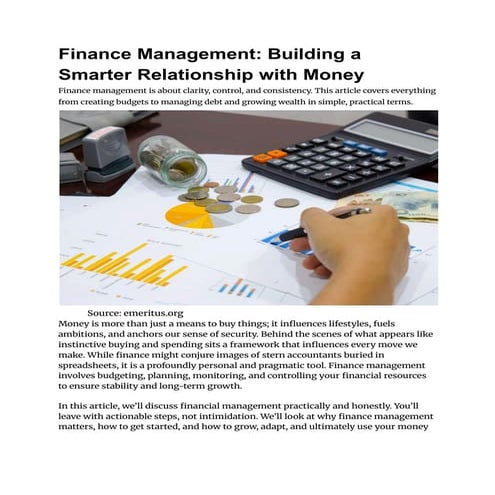Finance Management Building a Smarter Relationship with Money.pdf