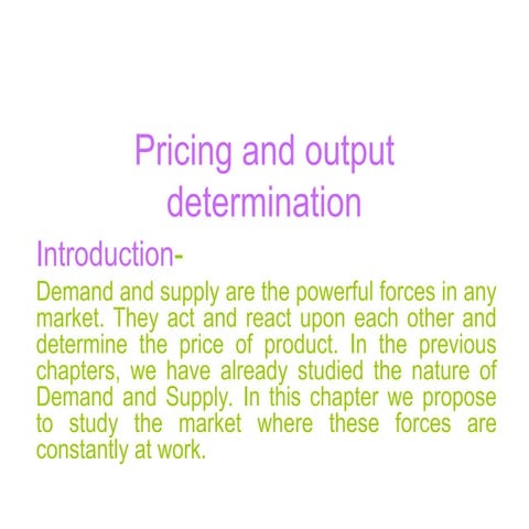 finance & Pricing and output determination.ppt