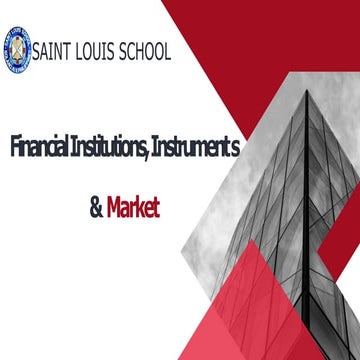 FINANCial institution, instruments and churva | PPTX