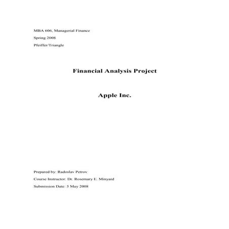 Financial analysis-forapple-inc | PDF | Business Accounting & Finance ...