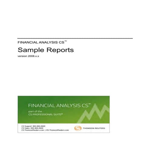 Financial analysis-report-template | PDF