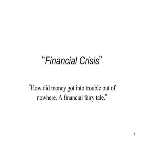 Financial Crisis | PPT