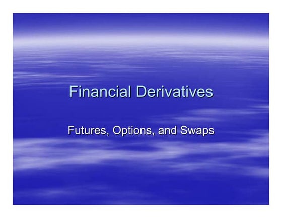 Futures and options | PPT