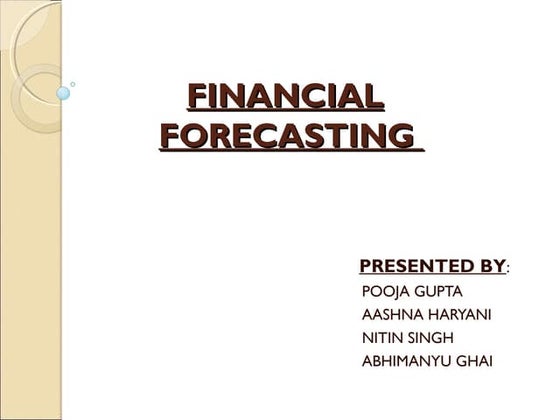 Financial Planning and Forecasting | PPT