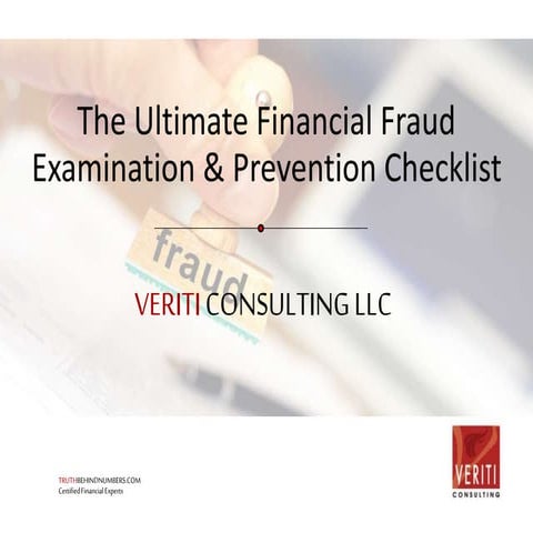 The Ultimate Financial Fraud Examination & Prevention Checklist | PPT