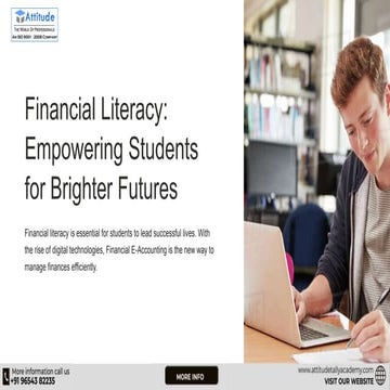 Financial Literacy: Empowering Students for Brighter Futures | PPT