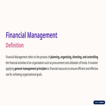 Financial-Management.pptx for nursing students | PPTX