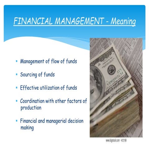 Financial management meaning | PPTX