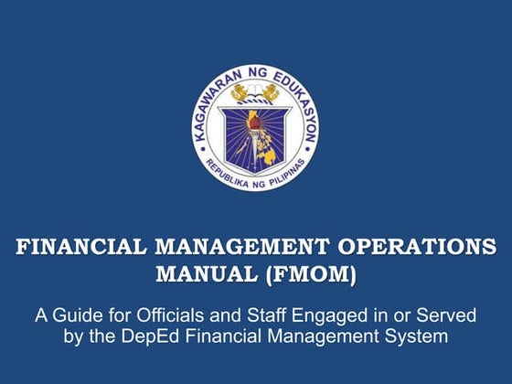 Dep ed financial management framework | PPTX