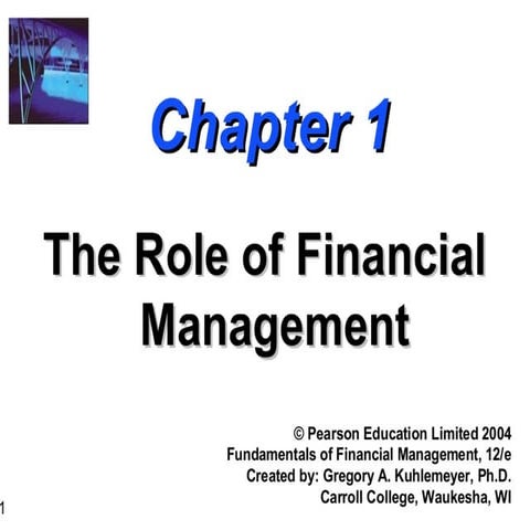 Financial management--principles-and-applications-11ed.-chapter-1 | PDF