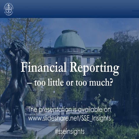 Financial Reporting – too little or too much? | PDF