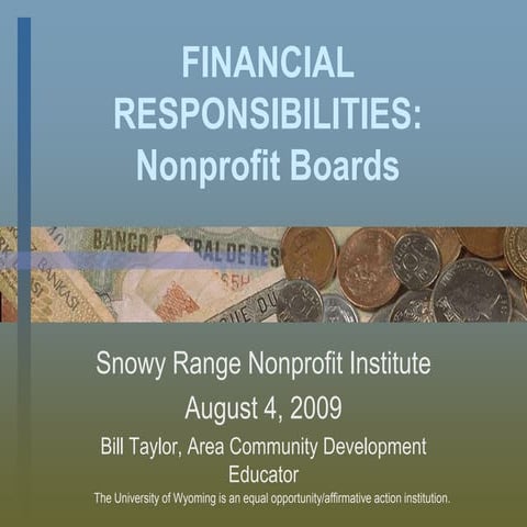 Financial Responsibilities of Boards | PPT