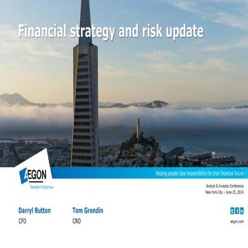 Financial strategy and risk update | PPT