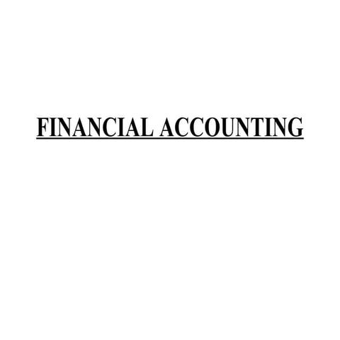 Financial accounting | PPT
