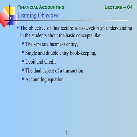 Financial accounting mgt101 power point slides lecture 04 | PPT