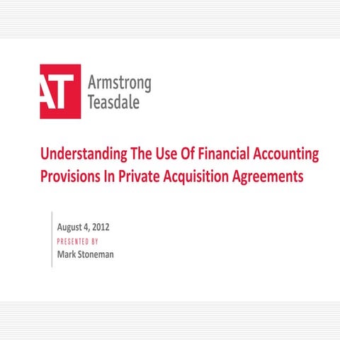 Financial Accounting Presentation from ABA Annual Meeting | PPT