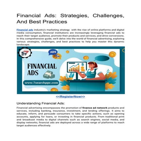 Financial Ads_ Strategies, Challenges, And Best Practices.pdf ...