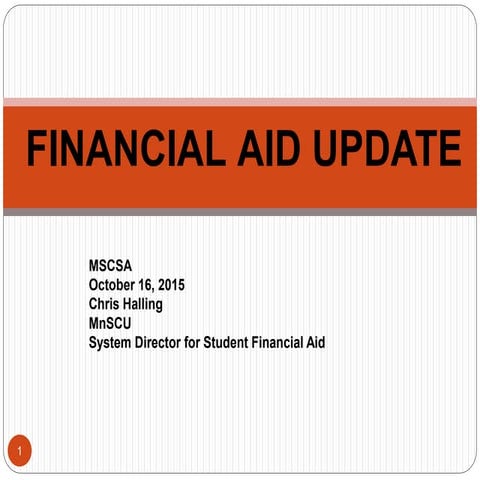 Financial Aid 101 | PPTX