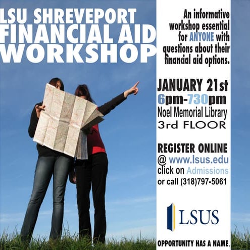 Financial Aid Workshop Postcard | PDF