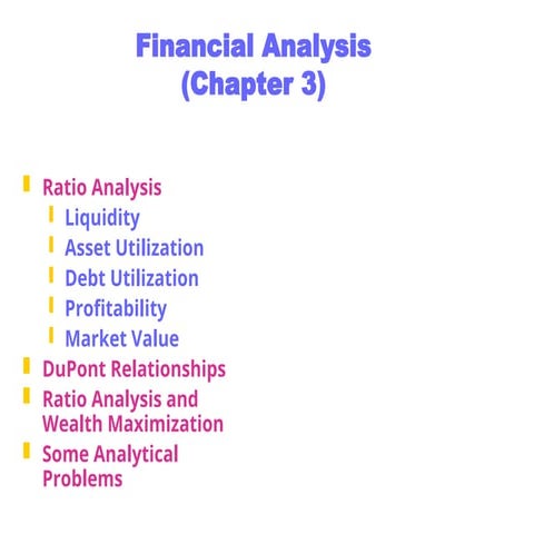 financial analysis in project management | PPT