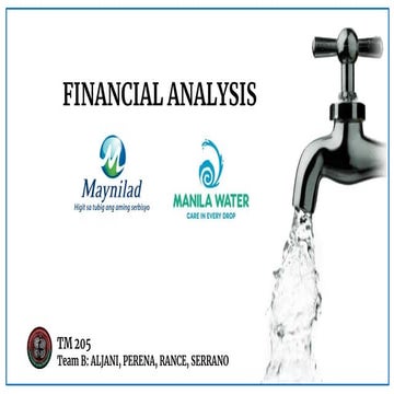 Financial Analysis of Manila Water and Maynilad | PDF