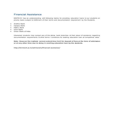 Financial assistance | PDF