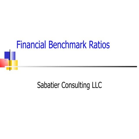 Financial Benchmarks | PPT