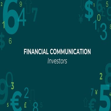 Financial Communication: Investor Relations | PPTX