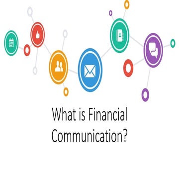 Financial Communication: Introduction, Departmental Structure, Job ...