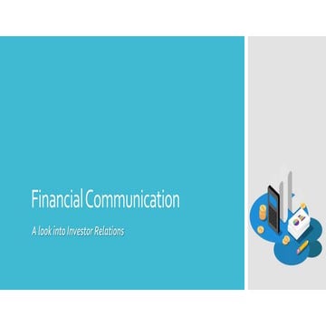 Financial Communication: Investor Relations | PPTX