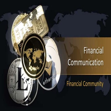Financial Communication: Financial Community | PPT