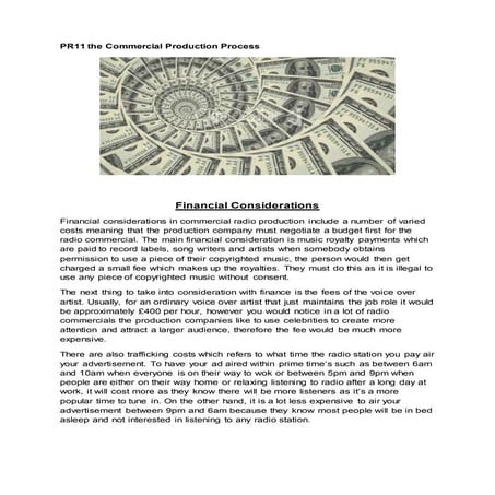 Financial considerations | DOCX