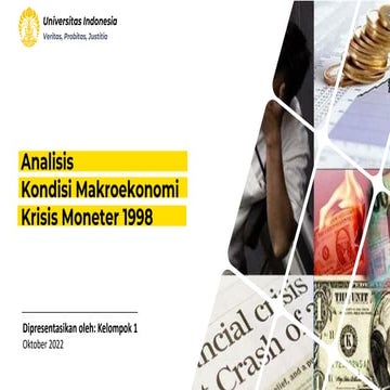 Sejarah Krisis Moneter di Indonesia | PDF