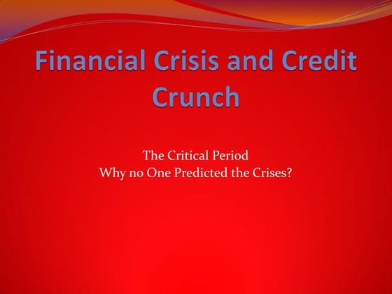 Presentation On Sub Prime Crises | PPTX | Home Financing | Personal Debt