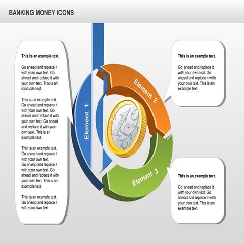 Financial Cycle Diagram for PowerPoint by PoweredTemplate.com