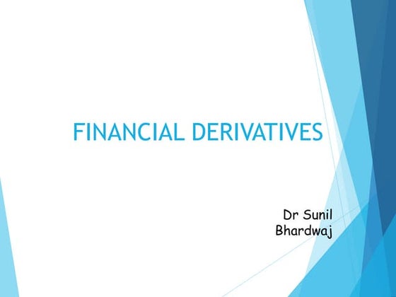 Module II_ Derivatives.pptx | Stocks and Bonds | Personal Investing
