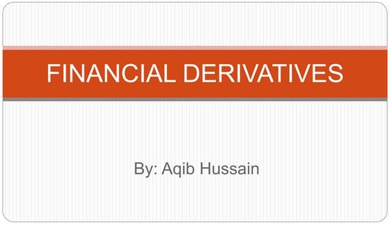 Derivatives | PPT