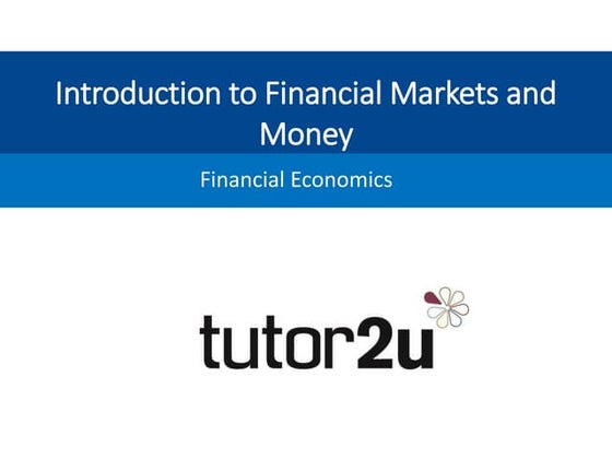 Introduction to Financial Markets | PPTX | Stocks and Bonds | Personal ...