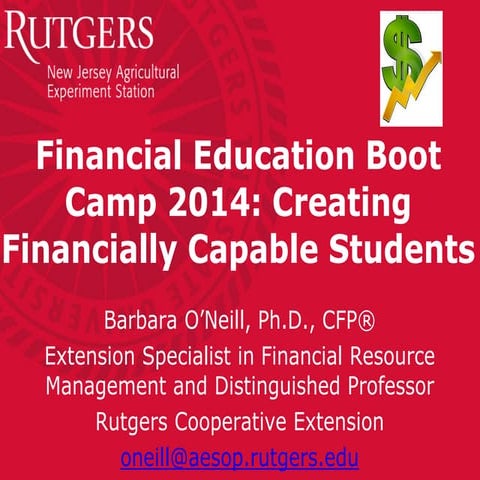 Financial Education Boot Camp Slides-07-30-14 | PDF