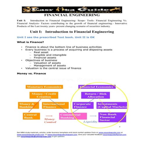 Financial Engineering 1 | PDF
