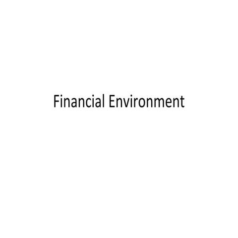 Financial environment2 | PPT
