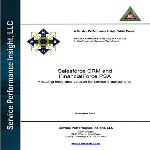 Financial force psa and salesforce crm | PDF