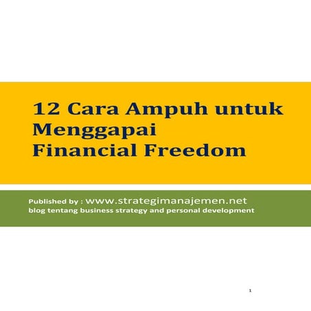 Financial freedom | PDF