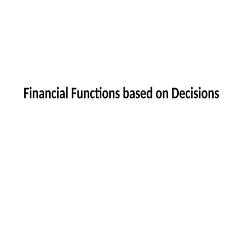 Financial Functions.pptx................ | PPT